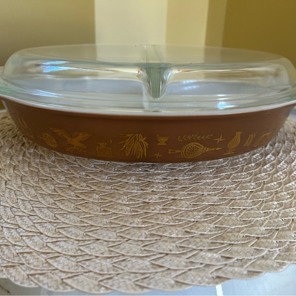 Pyrex | Dining | Vintage 96s Pyrex 15 Quart Divided Casserole Early ...